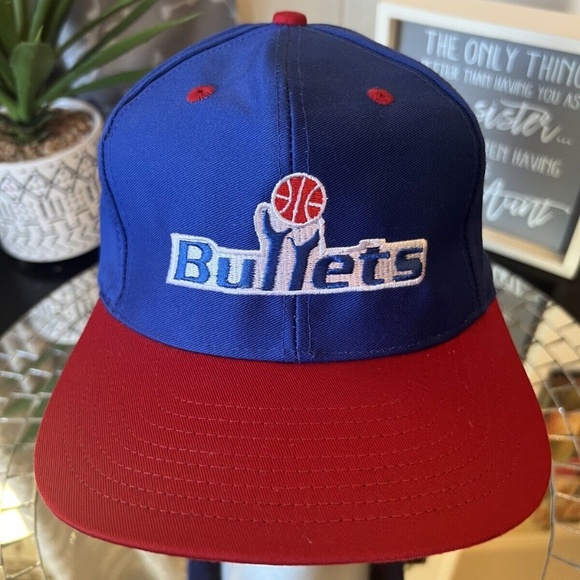 NBA | Accessories | Vintage Washington Bullets Twotone Snapback Hat 9s ...